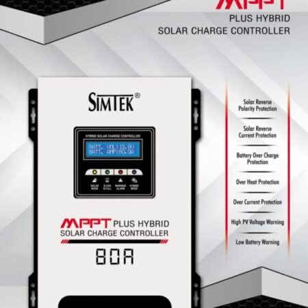 Simtek Mppt Plus Hybrid Solar Charge Controller 145v Voc 80amp Fully Automatic With Dual Lcd ...
